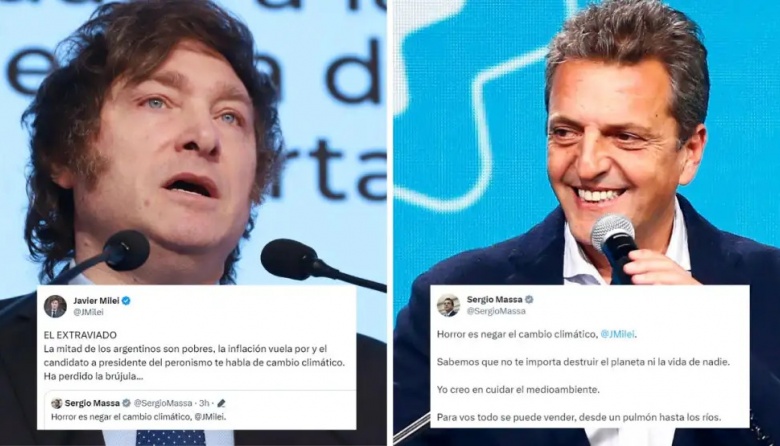 Continúa la pelea entre Sergio Massa y Javier Milei: "Horror es negar ...